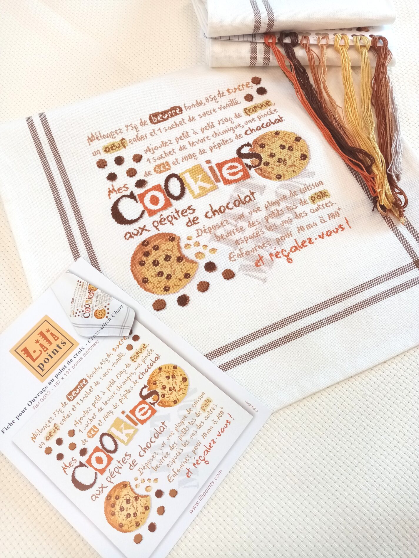 KIT-Torchon-MES-COOKIES - Broderie Point à Point